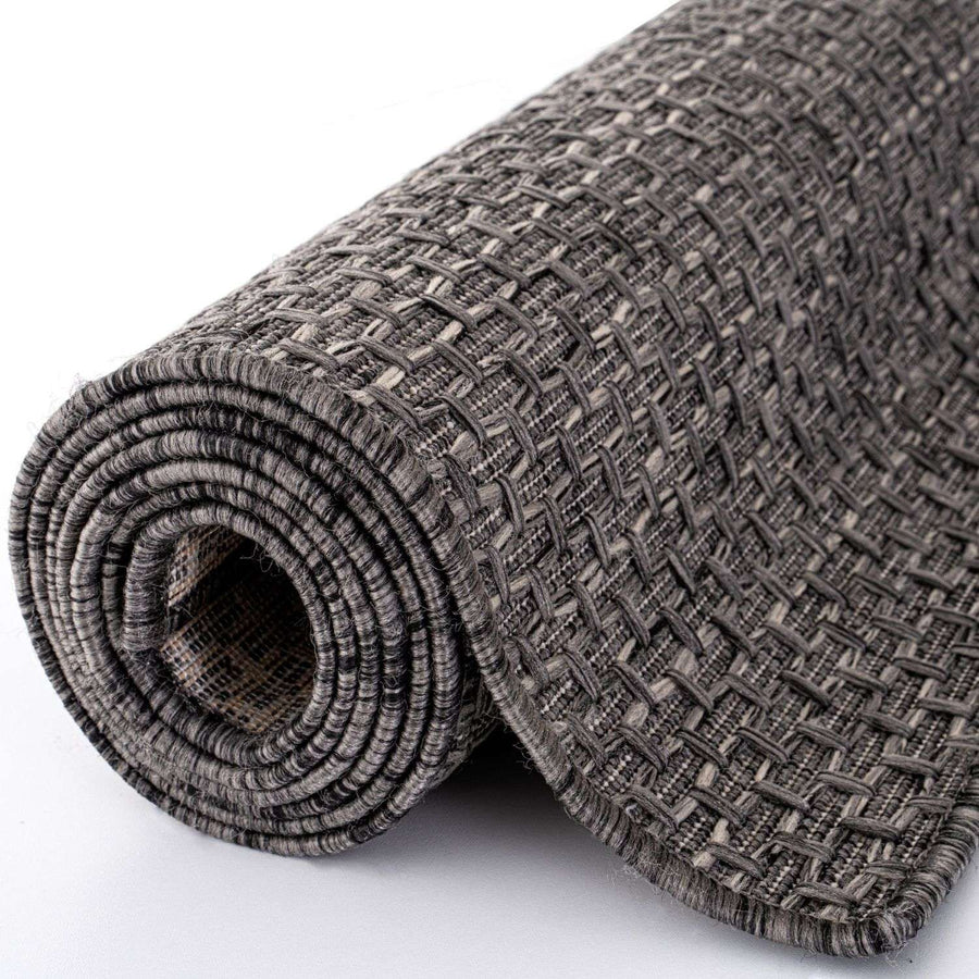 Dark Grey Outdoor Rug for Patio & Garden | The Rugs