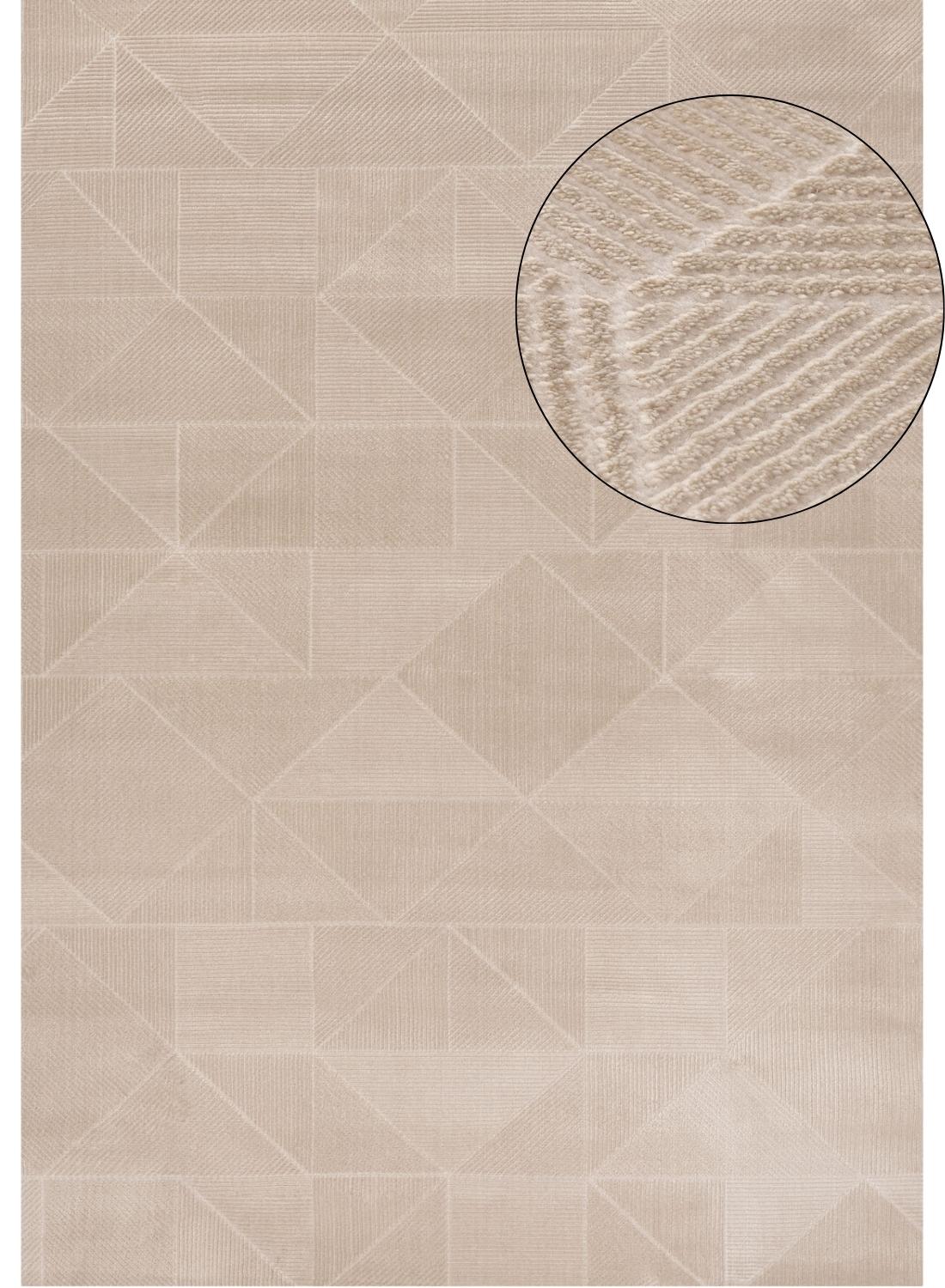The Rugs Carmel Beige Abstract Rug - Stylish Comfort