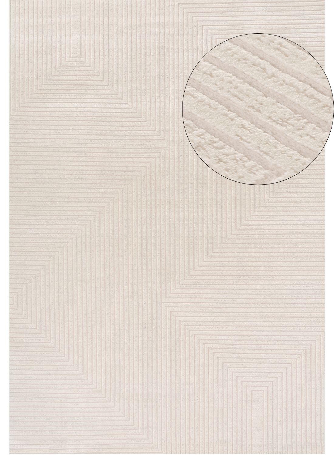 The Rugs Carmel Cream Geometric Rug - Quality & Comfort