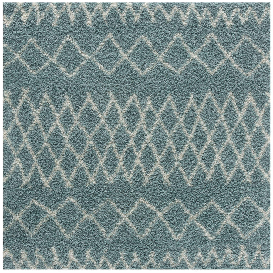 Moroccan Duck Egg Blue Shaggy Rug | Plush Comfort | The Rugs