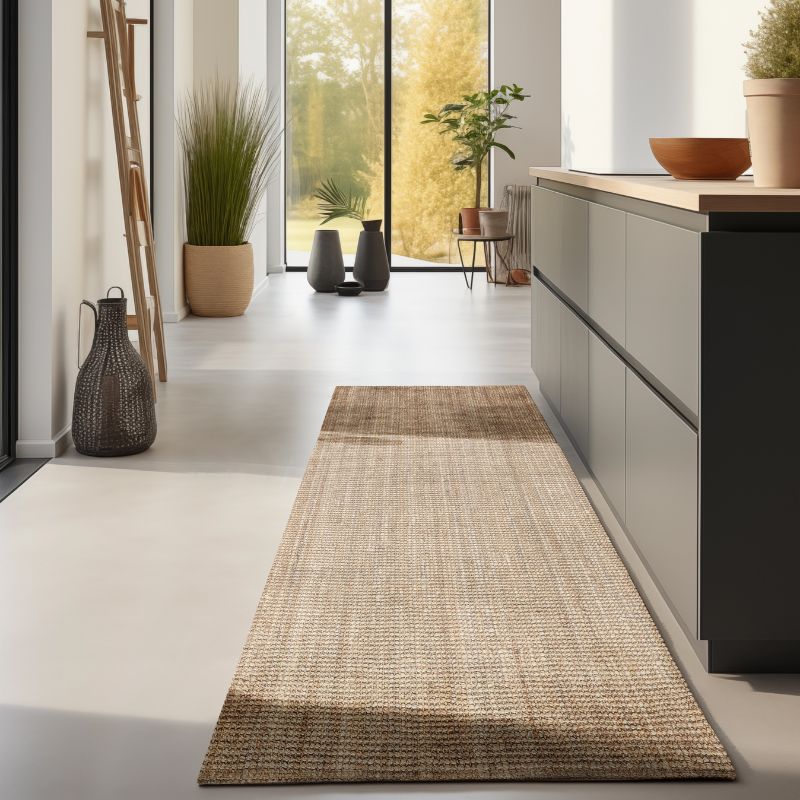 The Rugs Handwoven Jute Beige Rug - Quality Natural Comfort