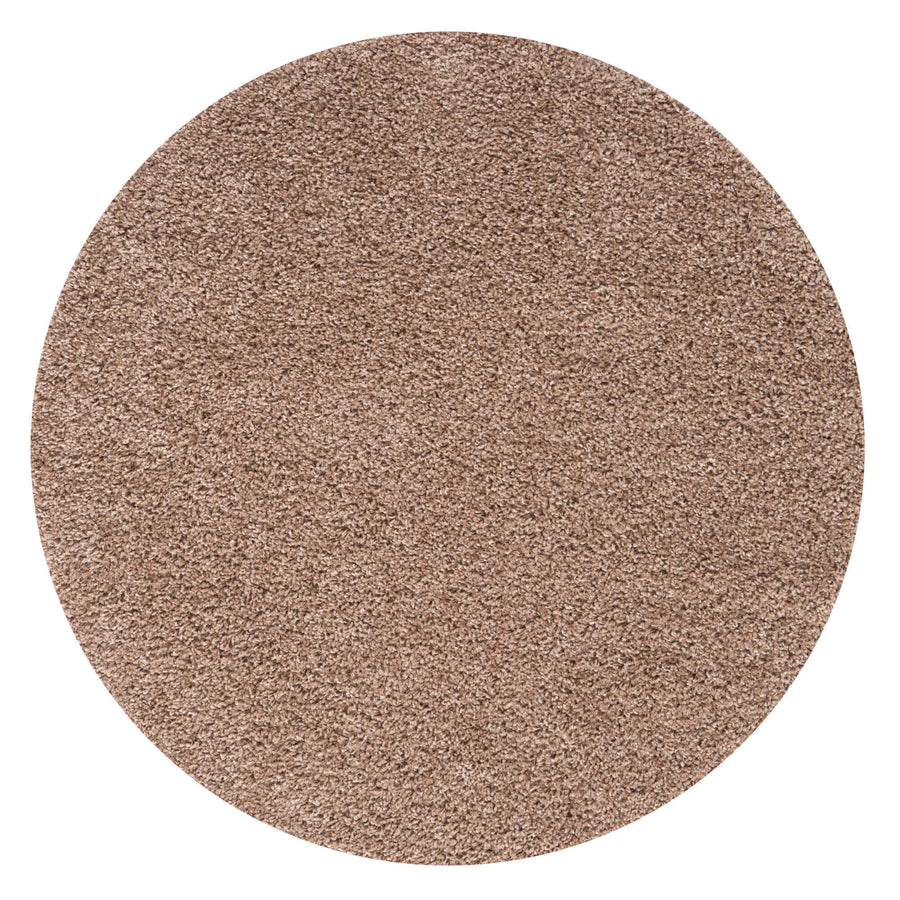 Premium Shaggy Rug Plain Beige Rectangle Shape | The Rugs