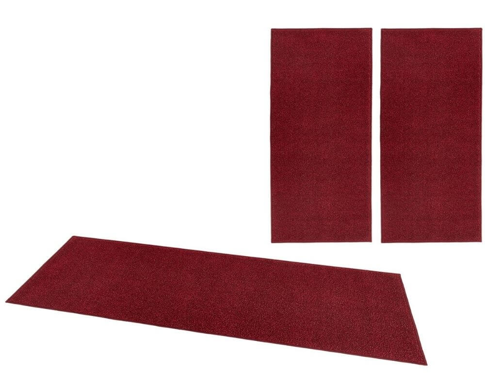 The Rugs Design Velours Red Rug 3pcs - Quality & Comfort