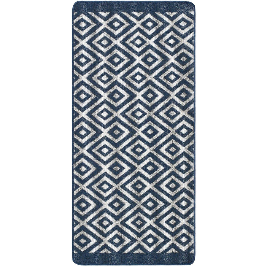 The Rugs Diamond Blue Washable Mat Runner - Quality & Style