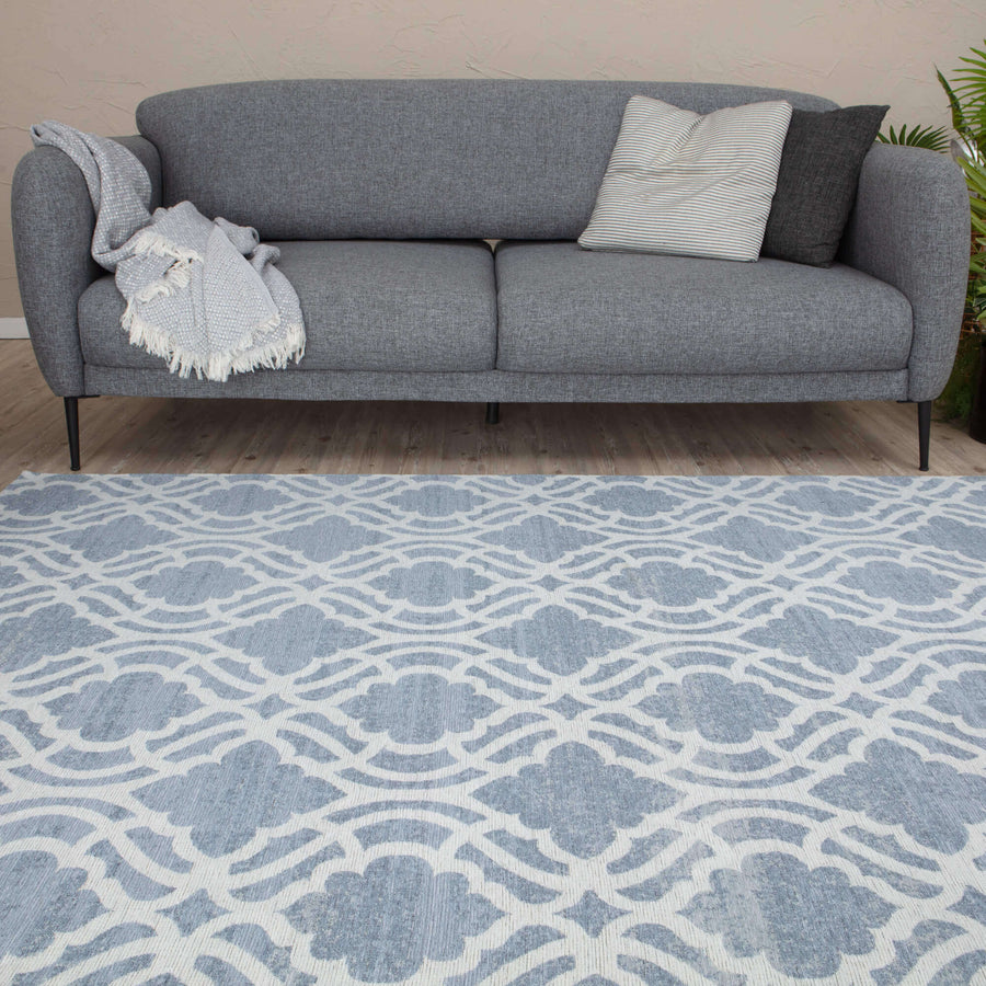 The Rugs Washable Rug Carina Blue | Easy-Clean Home Decor