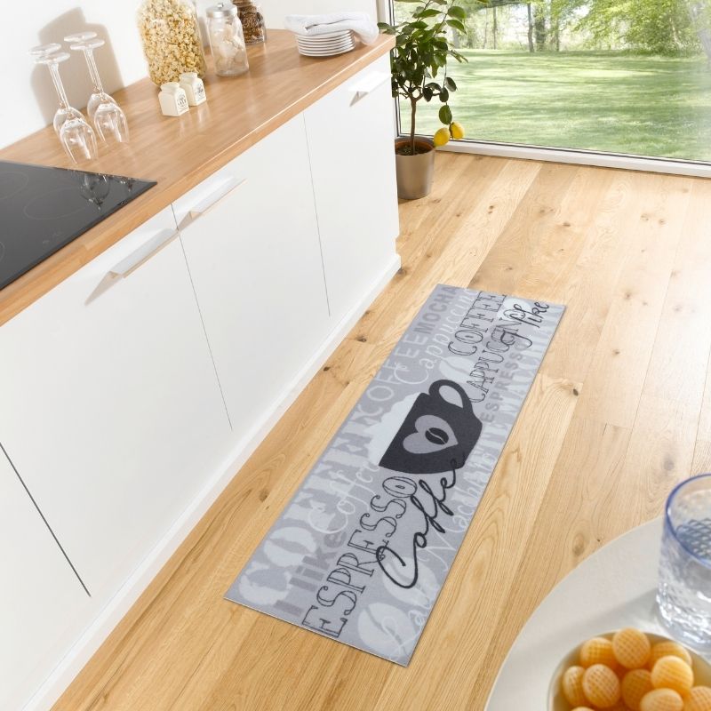 The Rugs Cook & Clean I Like Espresso Kitchen Runner