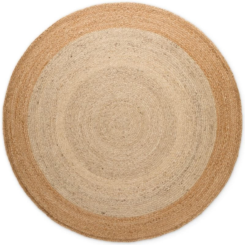 The Rugs Jutta Natural Round Jute Beige Rug - Quality