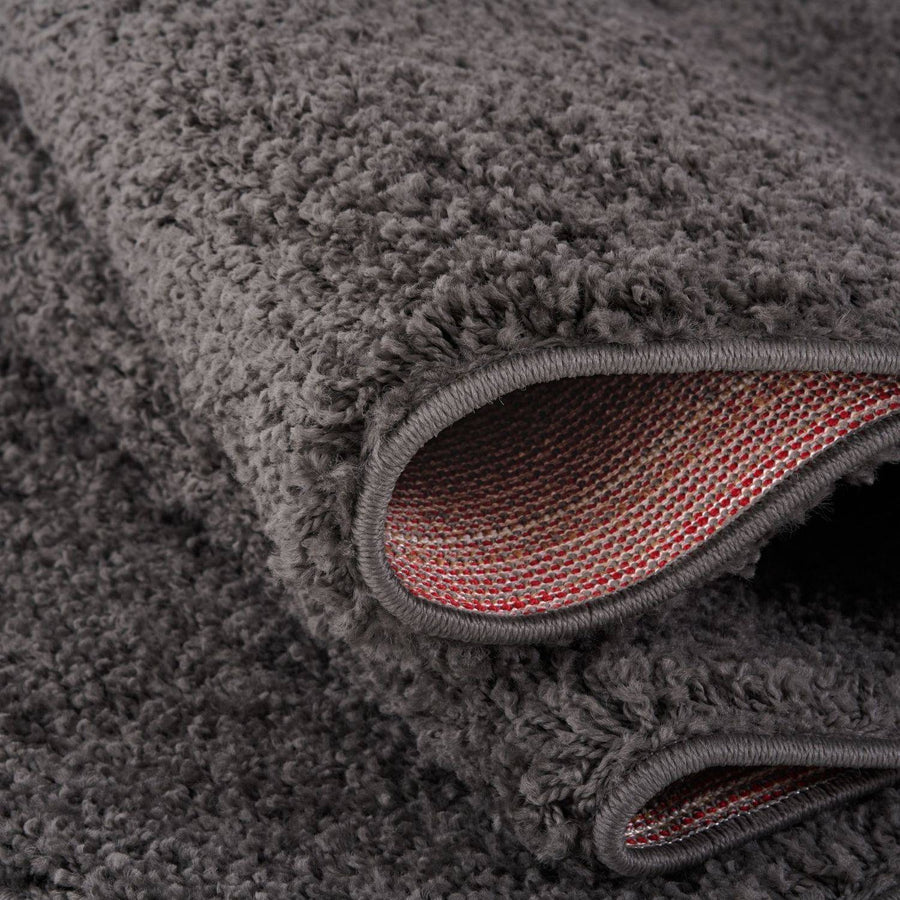 Premium Shaggy Rug Plain Dark Grey | The Rugs
