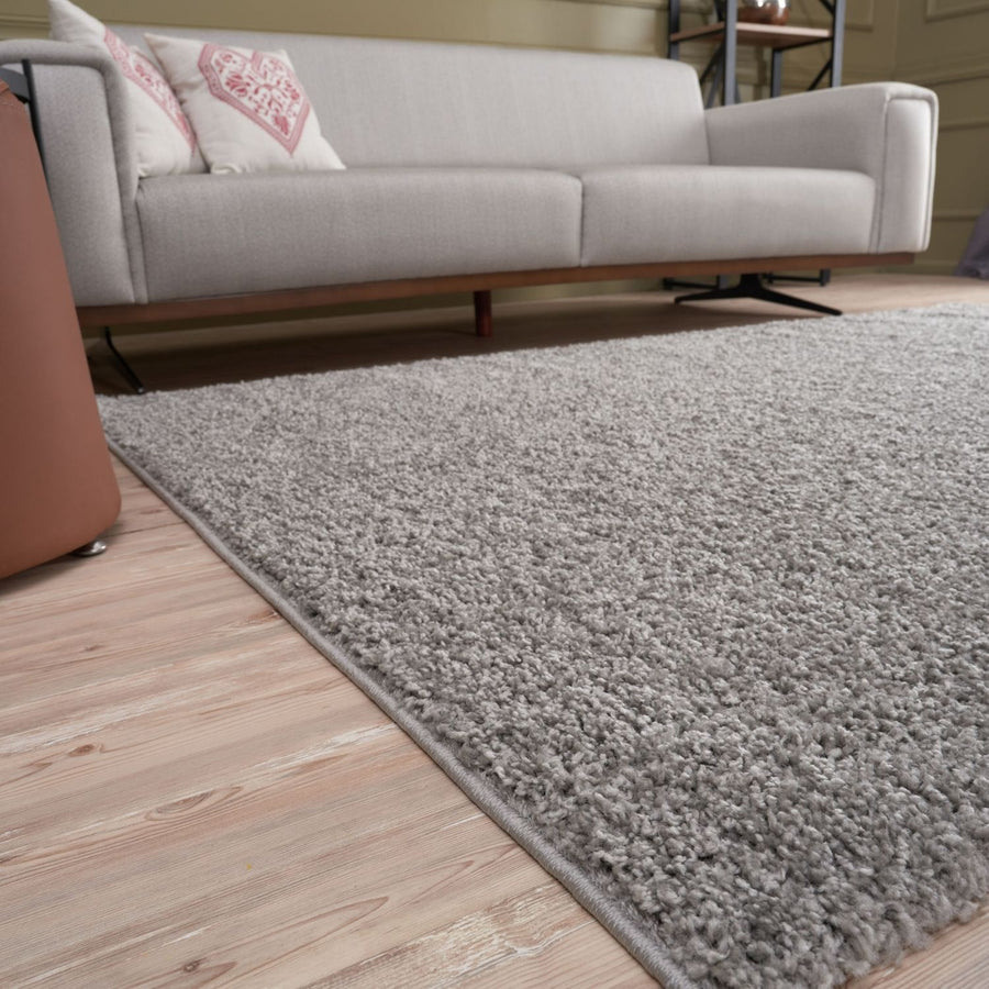 Modern Luxury Grey Shaggy Area Rug | The Rugs Collection