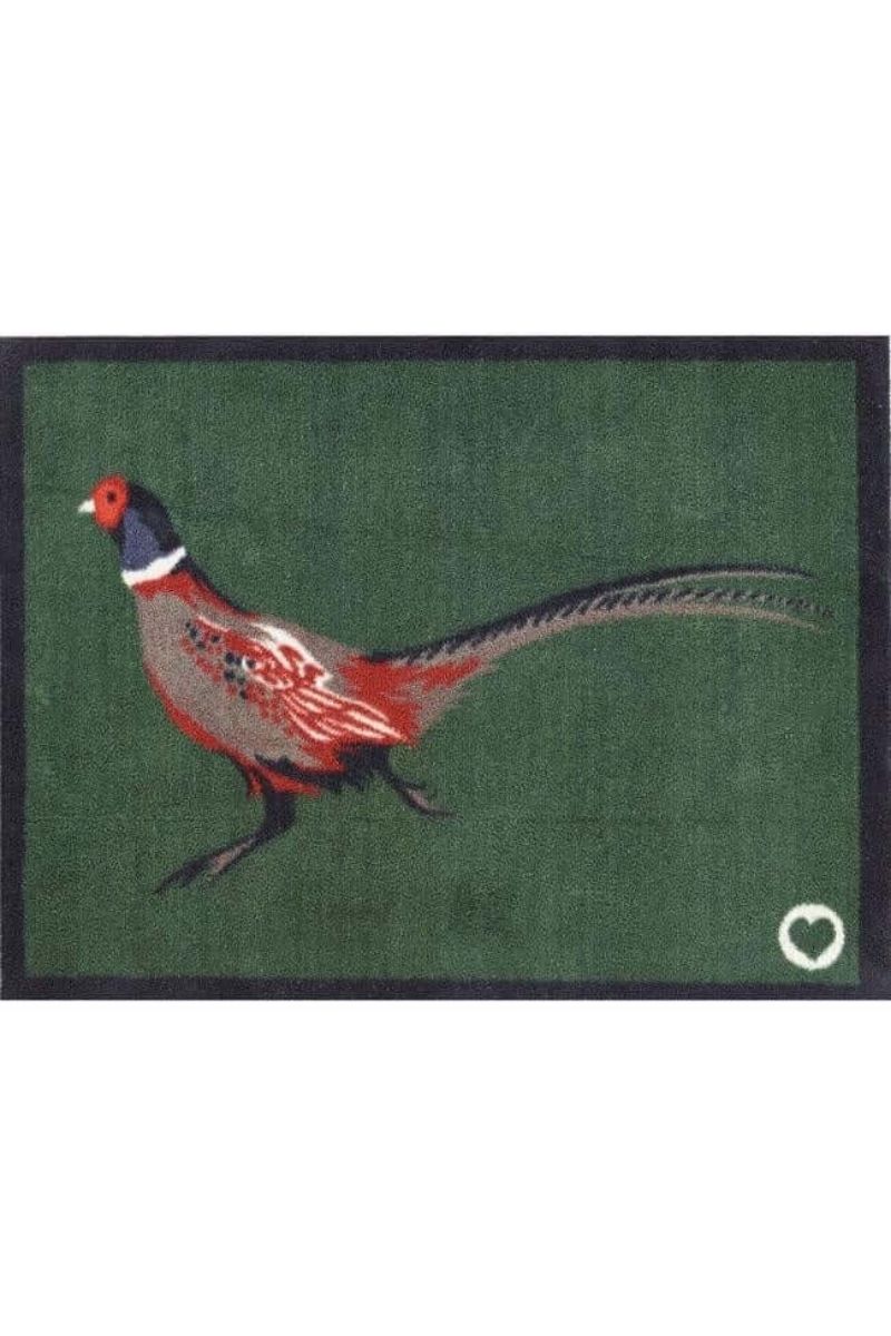 Eco-Friendly Green Pheasant Mat – Washable & Non-Slip