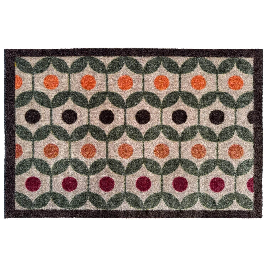 The Rugs Washable Retro Geo Earth Mat - Quality & Style