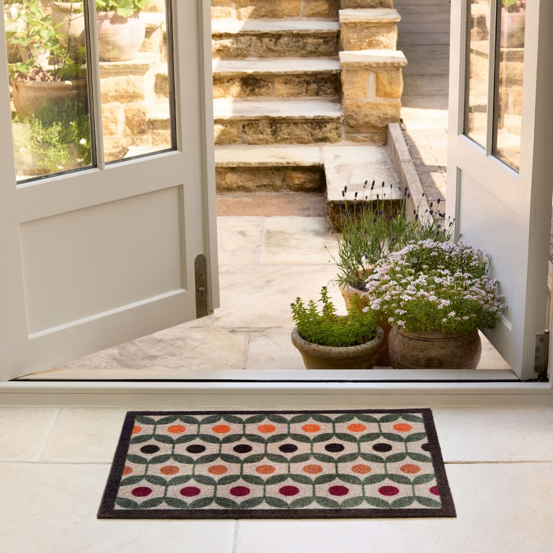 The Rugs Washable Retro Geo Earth Mat - Quality & Style