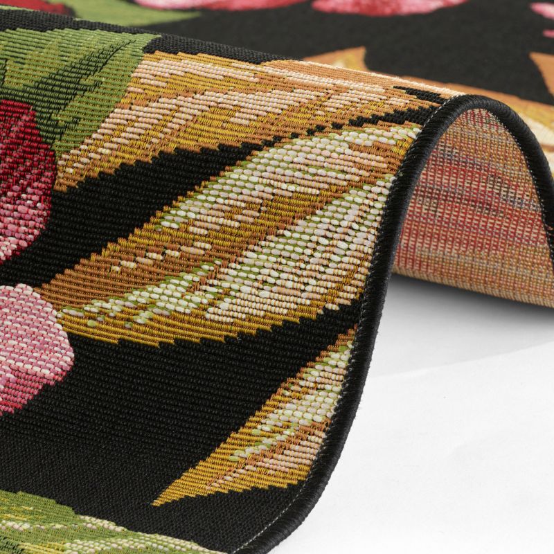 The Rugs Flair Indoor Outdoor Rug Tropical Flowers Stylish