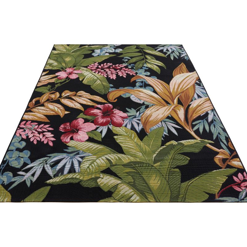 The Rugs Flair Indoor Outdoor Rug Tropical Flowers Stylish