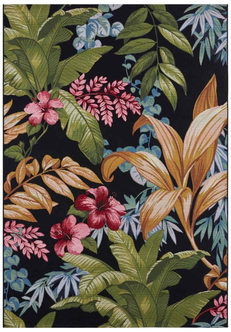 The Rugs Flair Indoor Outdoor Rug Tropical Flowers Stylish