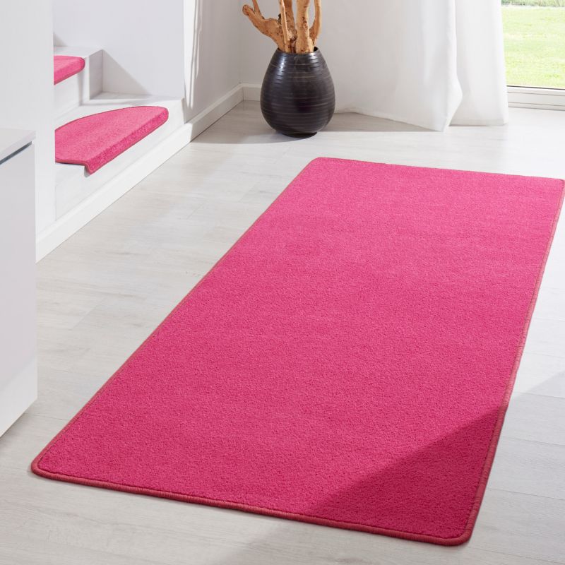 The Rugs Modern Plain Pink Rug - Quality Soft 7mm Pile