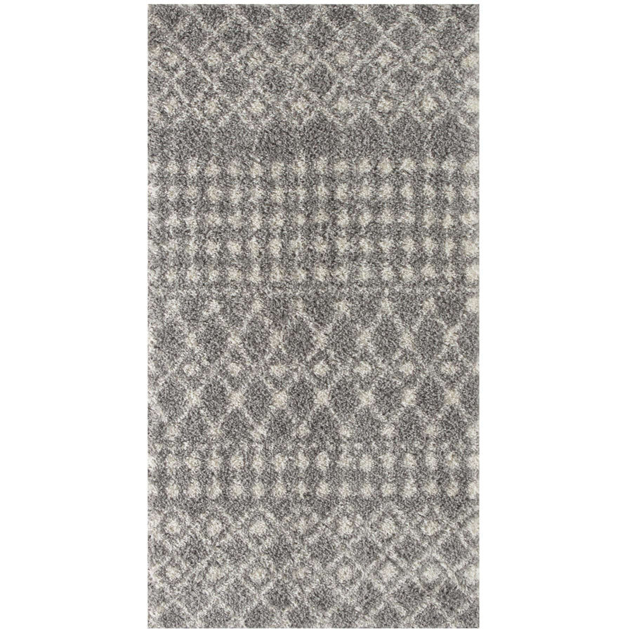 Moroccan Grey Shaggy Rug | 30mm Pile | - The Rugs