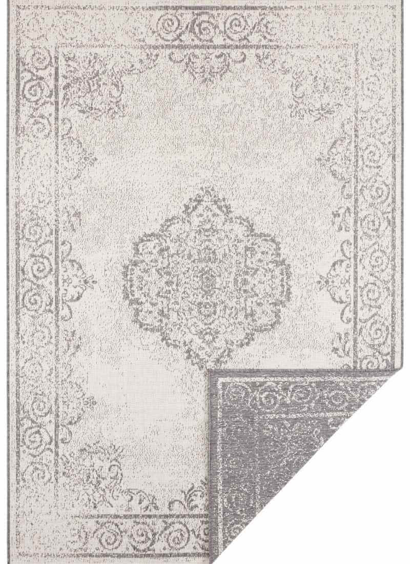 The Rugs Cebu Reversible Grey Rug - Indoor Outdoor Style