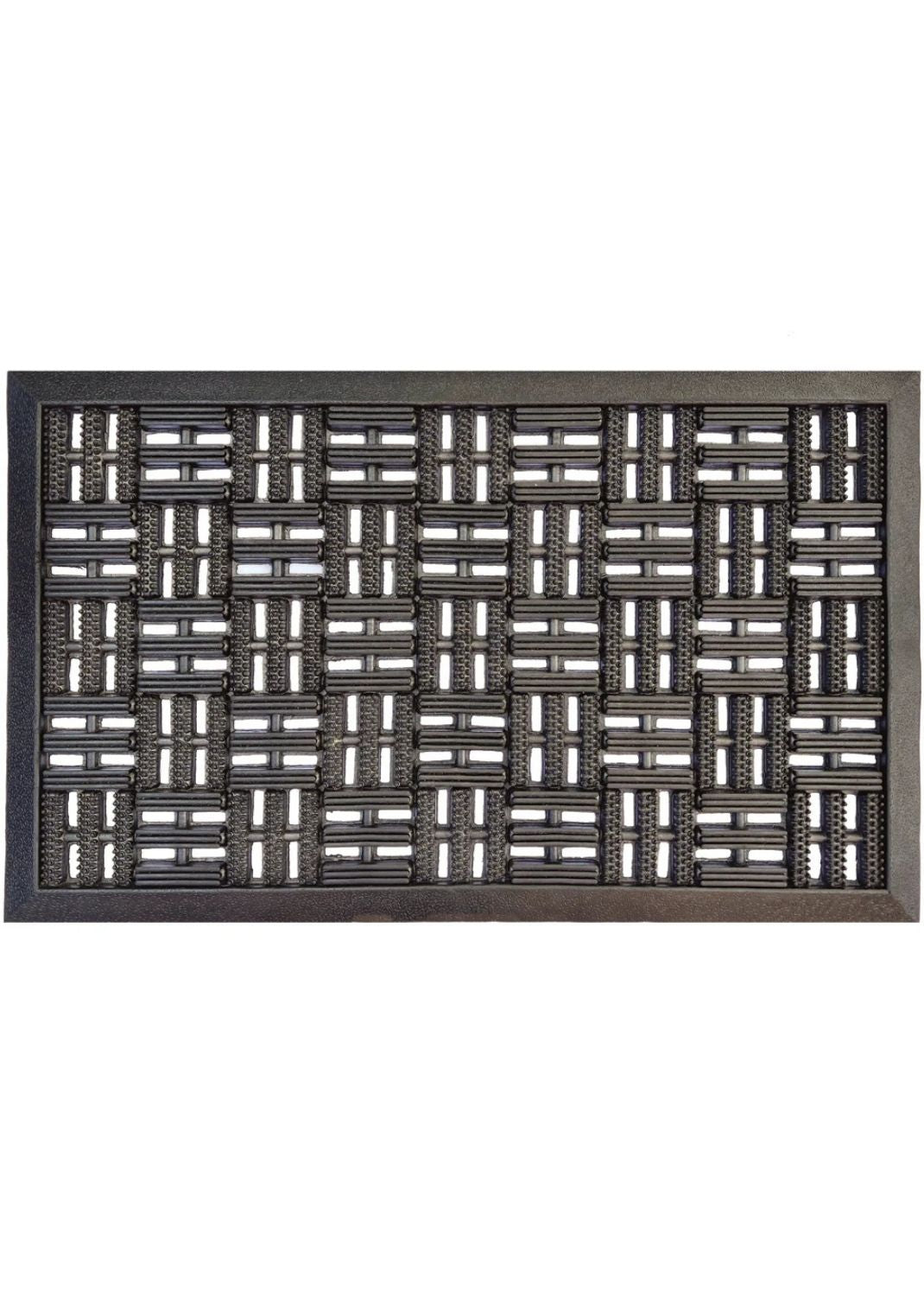 The Rugs Quality Rubber Cross Hatch Doormat - Durable Style