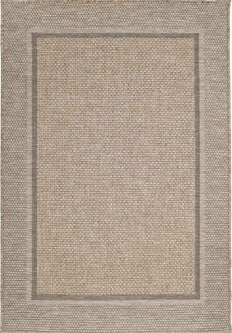 The Rugs Summer Latte Border Rug – Indoor/Outdoor Rug
