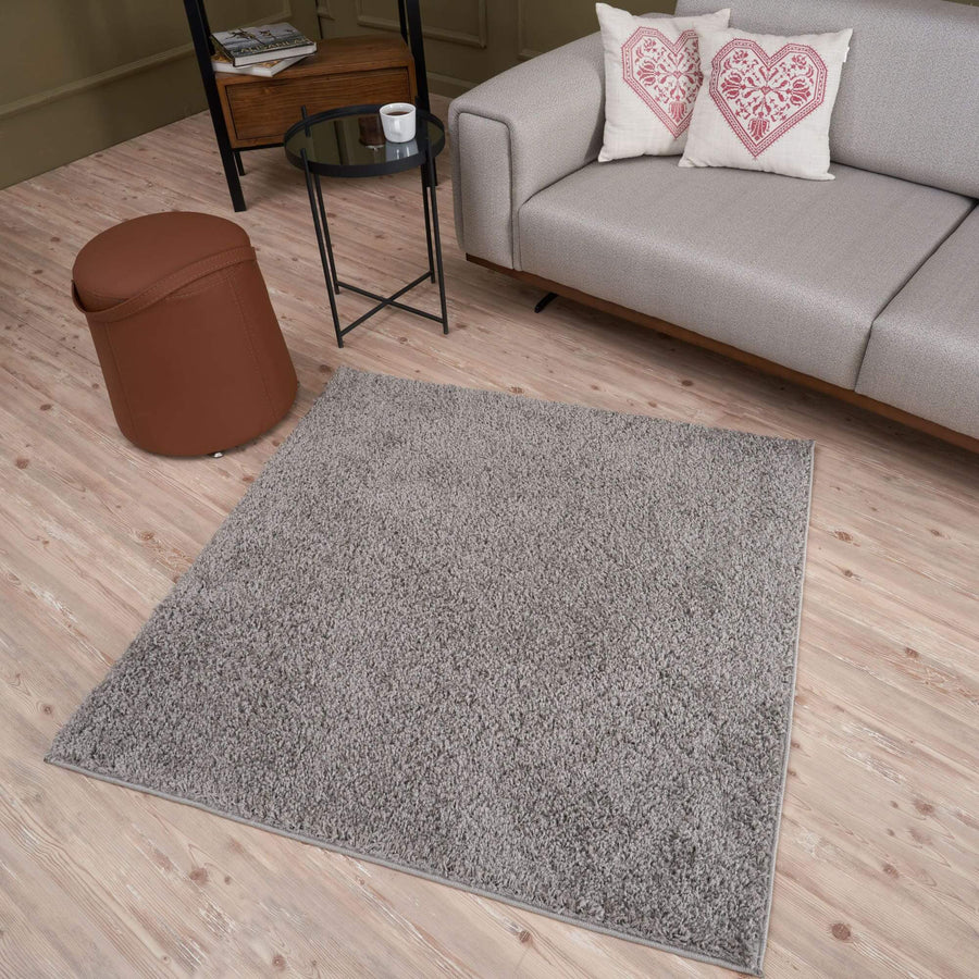 Modern Luxury Grey Shaggy Area Rug | The Rugs Collection