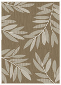 Trailing Leaves Design Reversible Outdoor Rug in Green & Brown – The Rugs