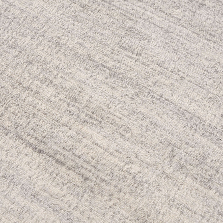 The Rugs Living Room Rug - Montana Plain Rug in Grey & Cream