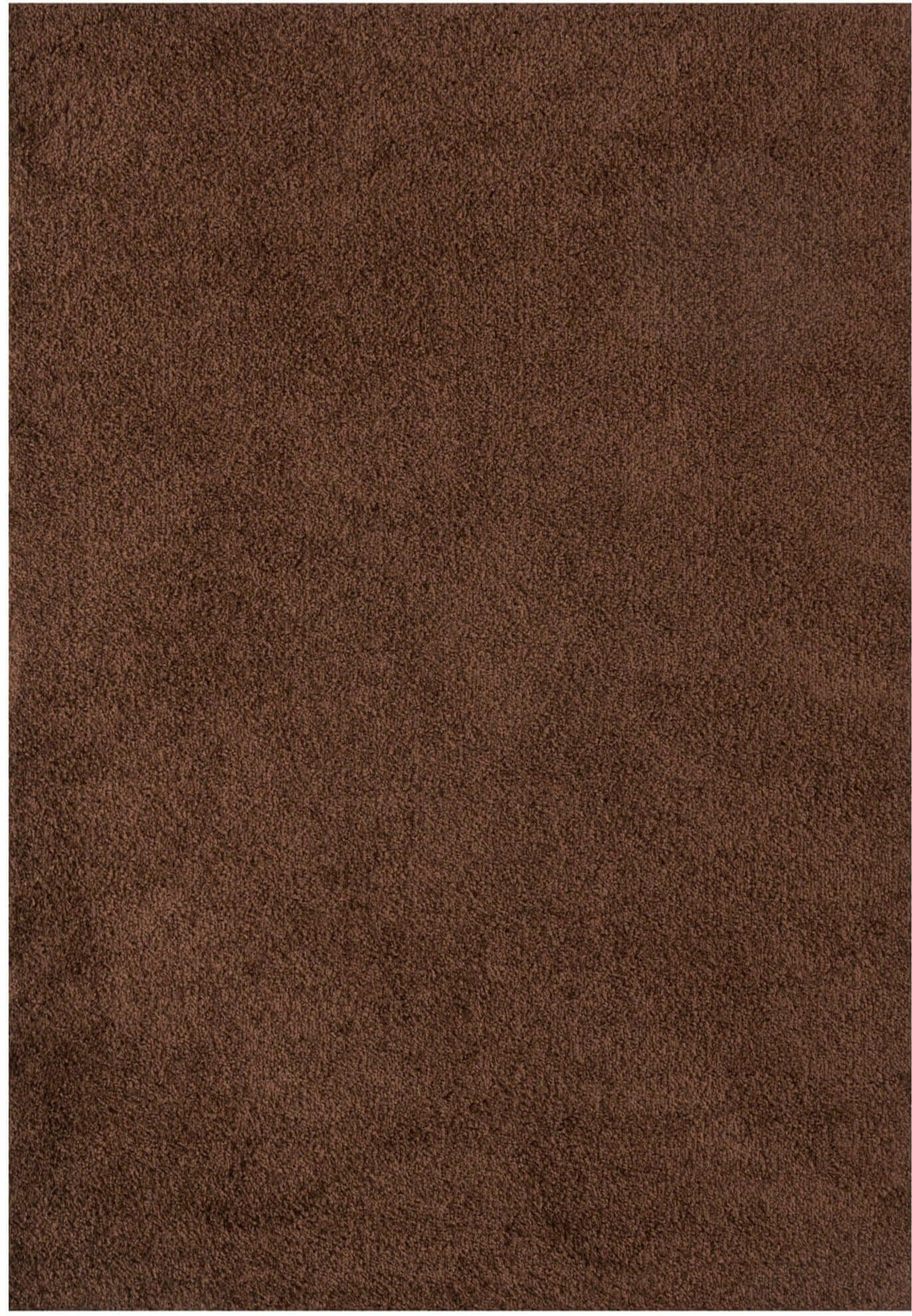 Premium Shaggy Rug Plain Brown Rectangle Shape | The Rugs