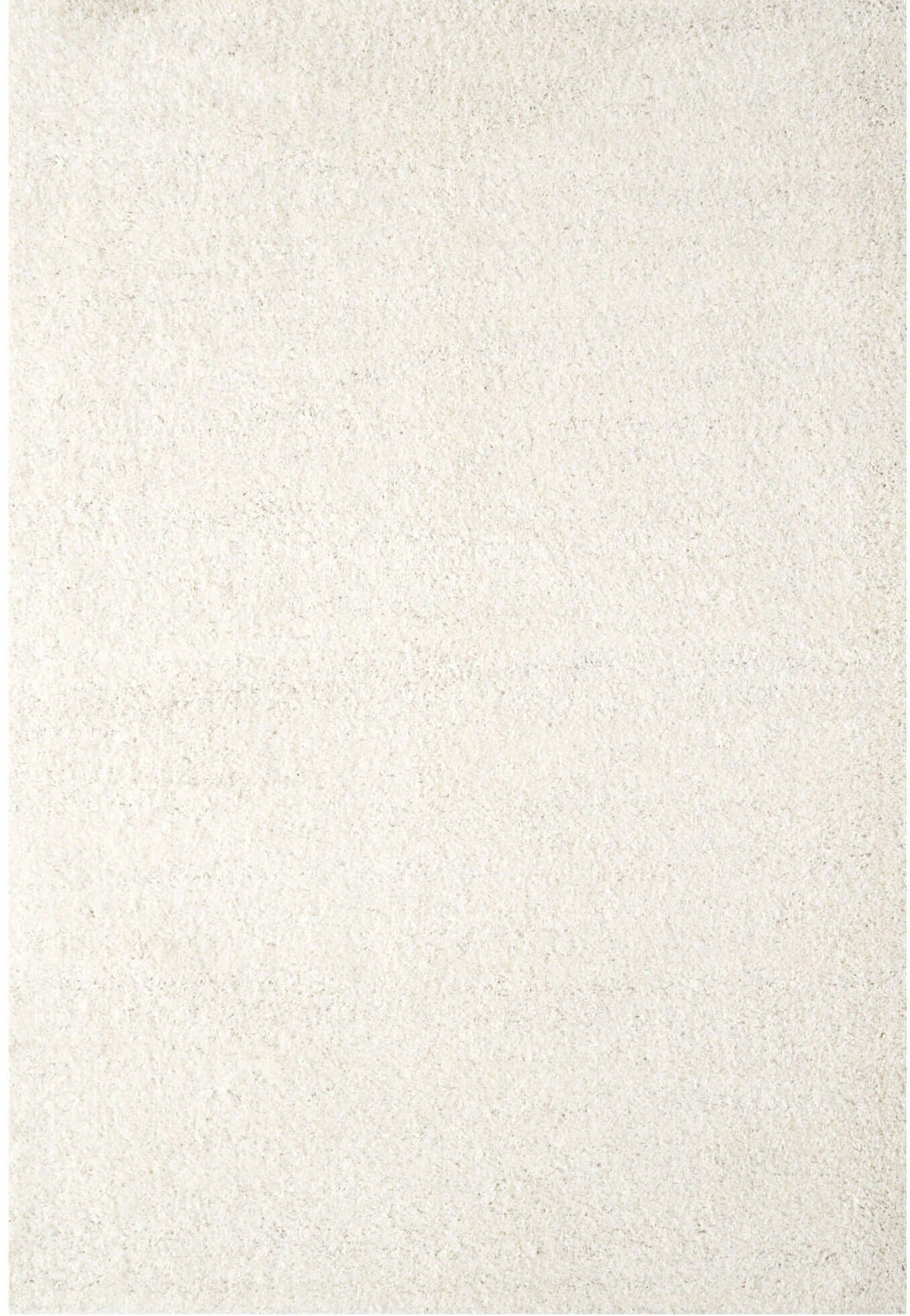 The Rugs Area Rug - Modern Luxury Shaggy Rug Solid White
